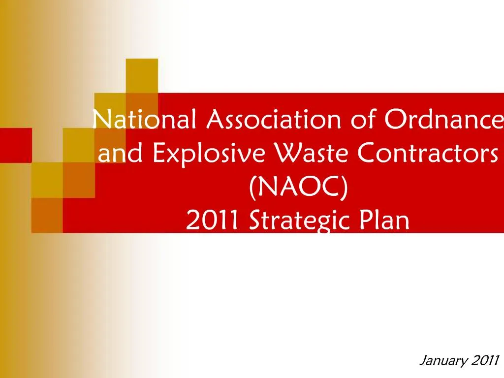 PPT - National Association of Ordnance and Explosive Waste Contractors ...