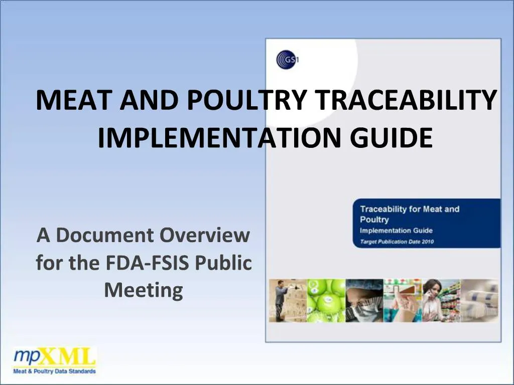 PPT - MEAT AND POULTRY TRACEABILITY IMPLEMENTATION GUIDE PowerPoint ...