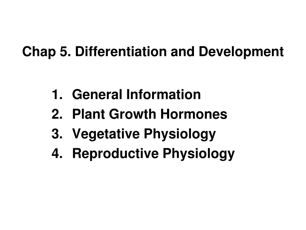 PPT - Chap 5. Differentiation and Development PowerPoint Presentation ...