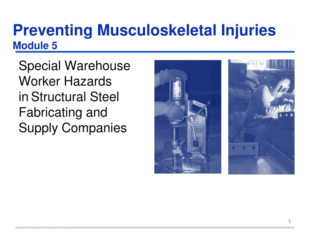 PPT - Preventing Musculoskeletal Injuries Module 5 PowerPoint ...