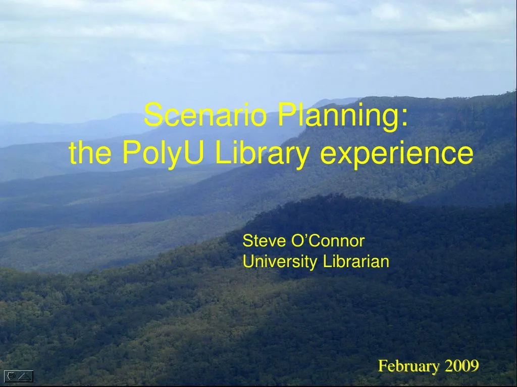 PPT - Scenario Planning: the PolyU Library experience PowerPoint ...