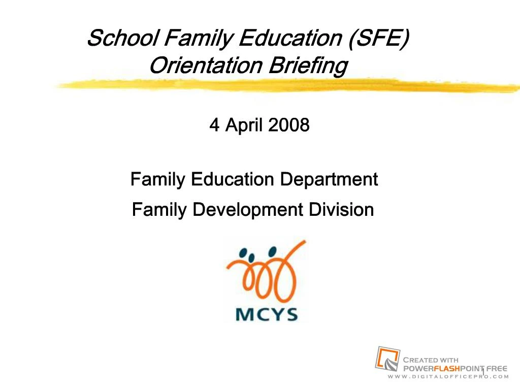 PPT - School Family Education SFE PowerPoint Presentation, free ...