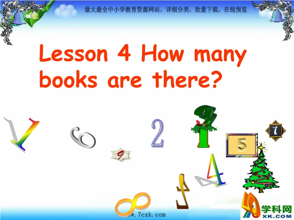 PPT - Lesson 4 How many books are there ? PowerPoint Presentation, free ...
