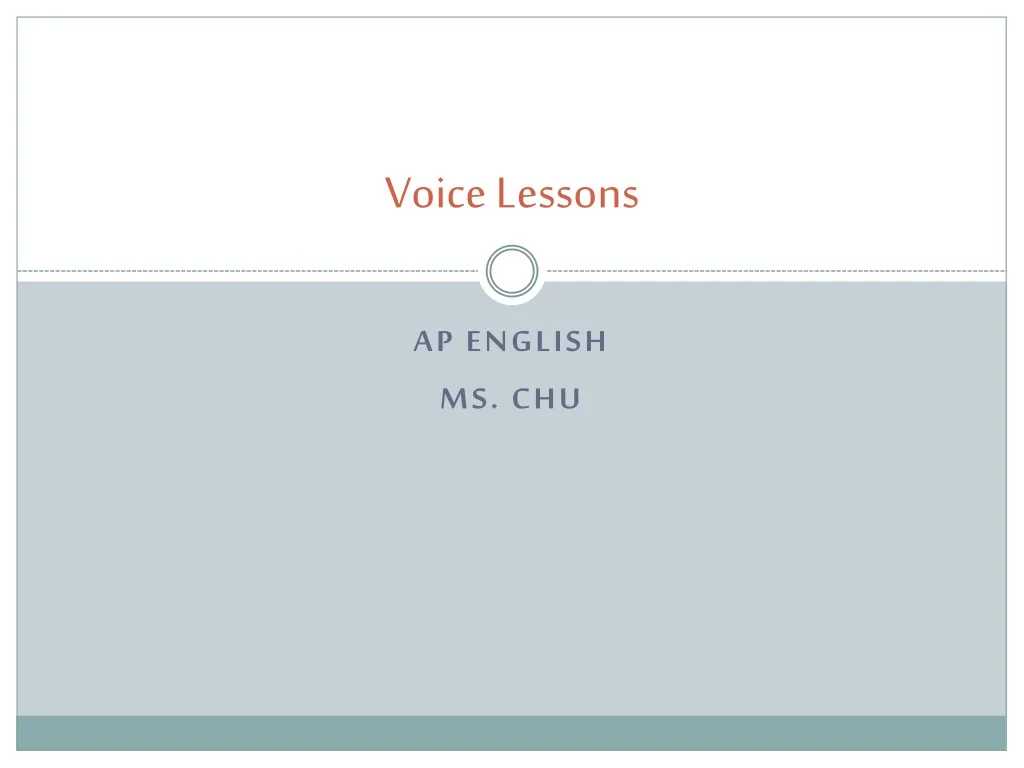 PPT - Voice Lessons PowerPoint Presentation, free download - ID:474414