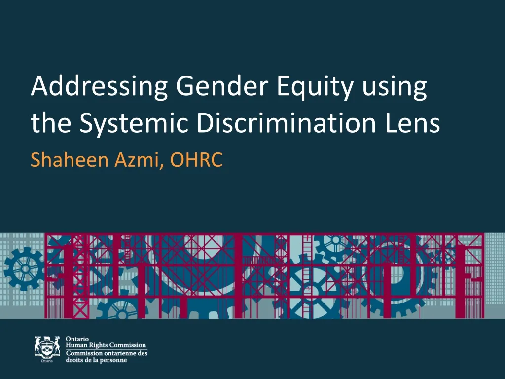 PPT - Addressing Gender Equity using the Systemic Discrimination Lens ...