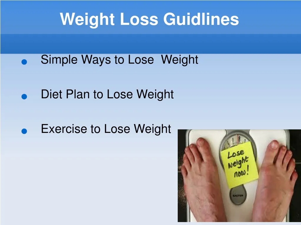 PPT - Weight Loss Ideas PowerPoint Presentation, free download - ID:476320