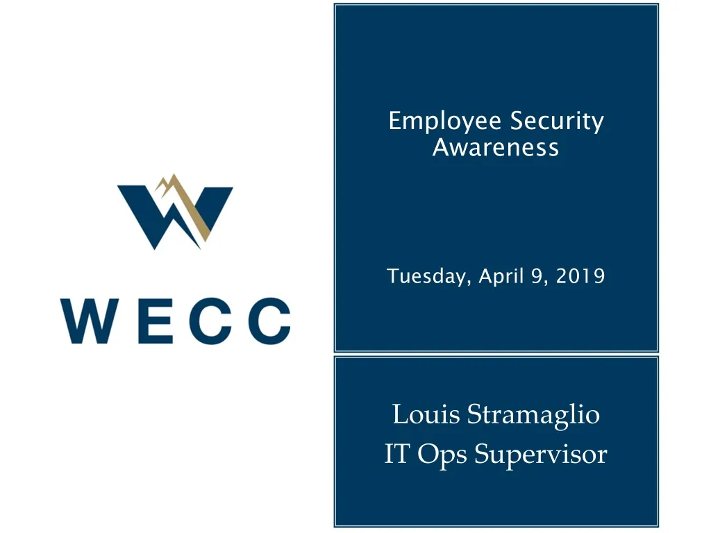 PPT - Employee Security Awareness PowerPoint Presentation, free ...