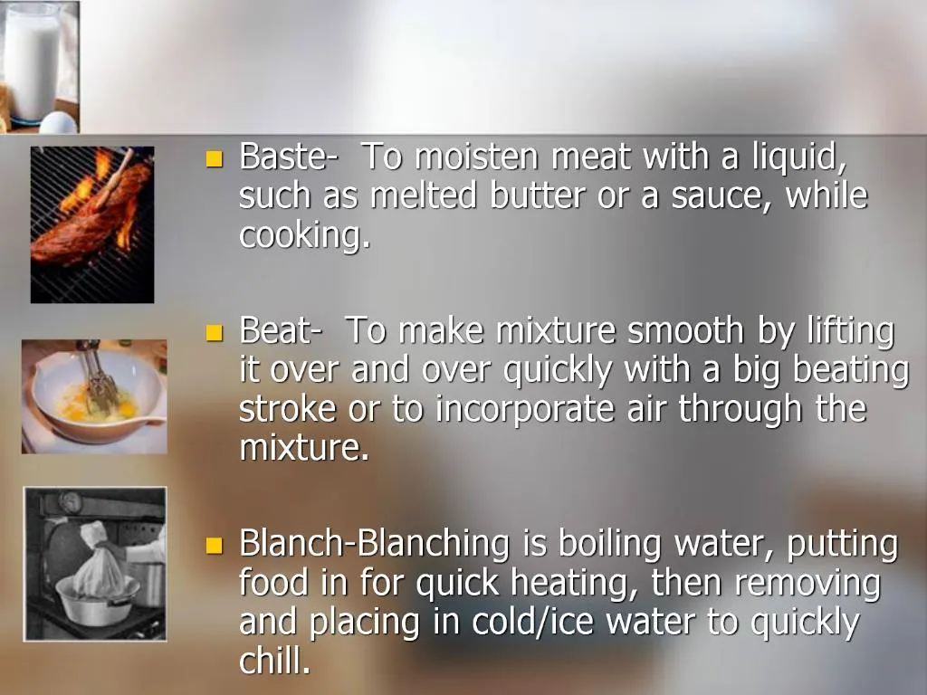 PPT - Cooking Terms PowerPoint Presentation, free download - ID:479131