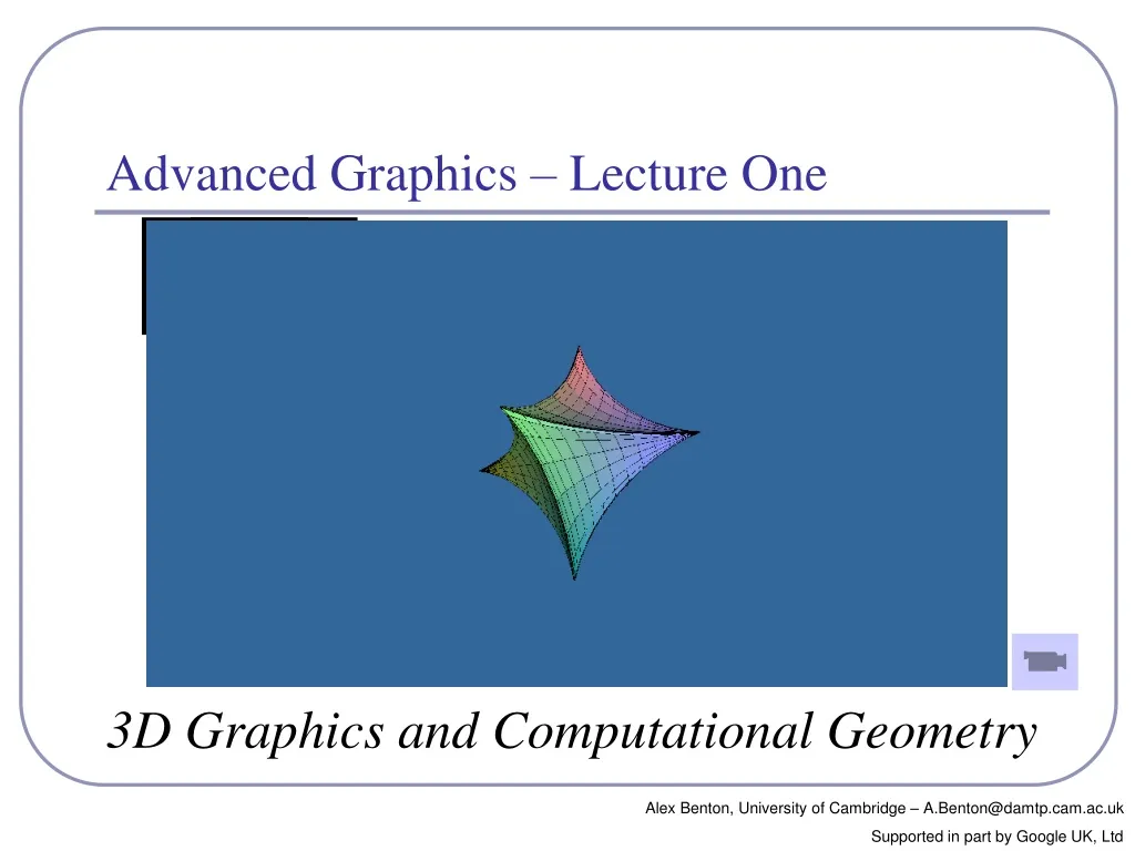 PPT - Advanced Graphics – Lecture One PowerPoint Presentation, free download - ID:479932