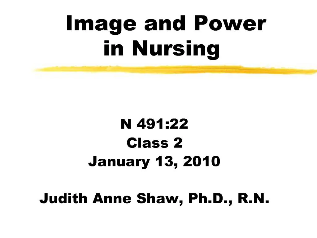 PPT - Image and Power in Nursing PowerPoint Presentation, free download ...