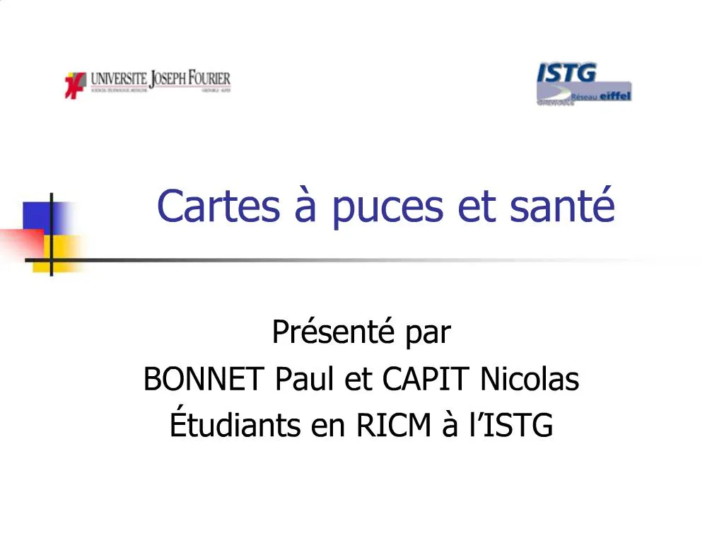 PPT - Cartes puces et sant PowerPoint Presentation, free download - ID ...