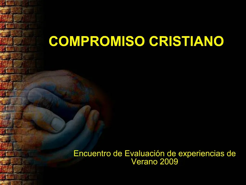 PPT - COMPROMISO CRISTIANO PowerPoint Presentation, free download - ID ...