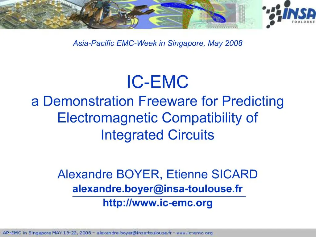 Ppt Ic Emc A Demonstration Freeware For Predicting Electromagnetic