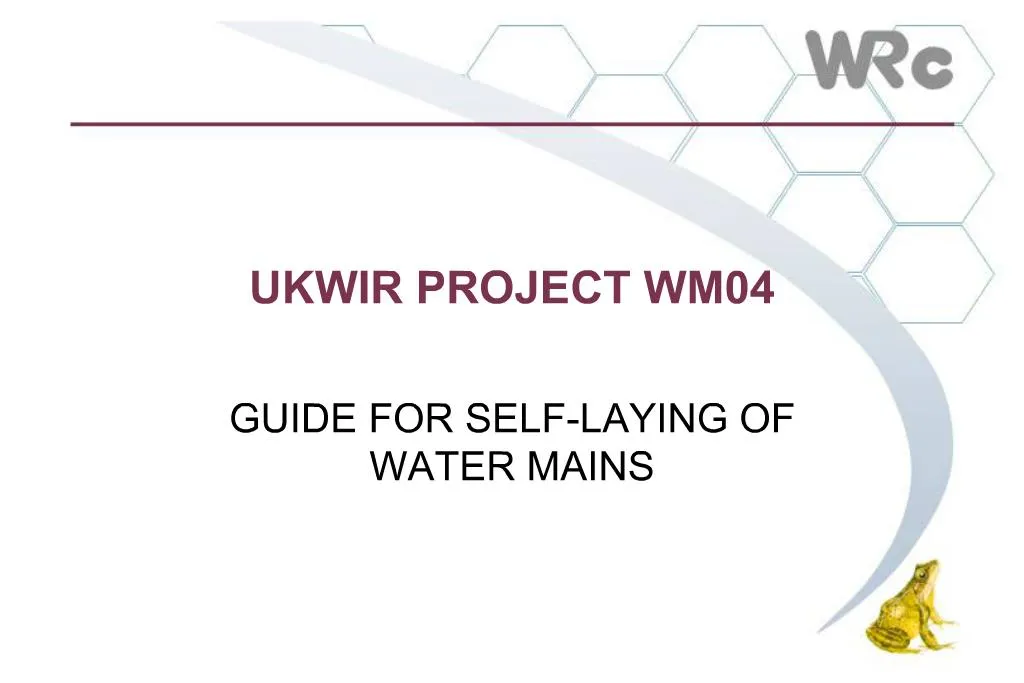 PPT - UKWIR PROJECT WM04 PowerPoint Presentation, free download - ID:496606