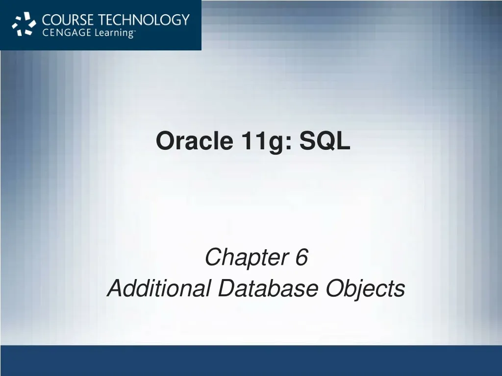 PPT - Oracle 11g: SQL PowerPoint Presentation, free download - ID:497458