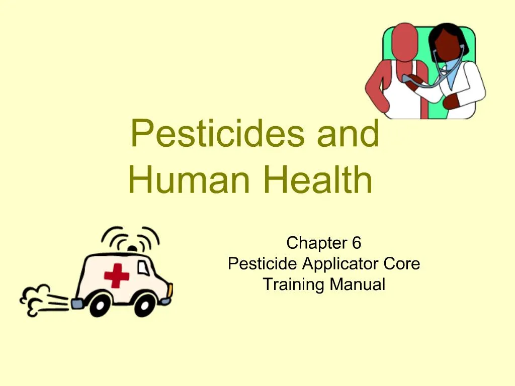 PPT - Pesticides and Human Health PowerPoint Presentation, free ...