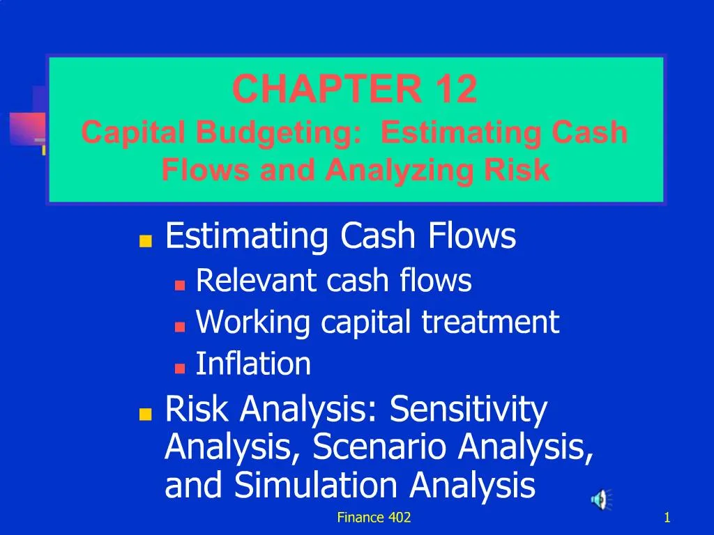 PPT - Estimating Cash Flows Relevant cash flows Working capital ...
