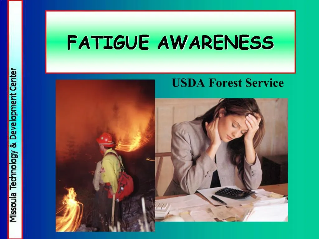 PPT - FATIGUE AWARENESS PowerPoint Presentation, free download - ID:502169