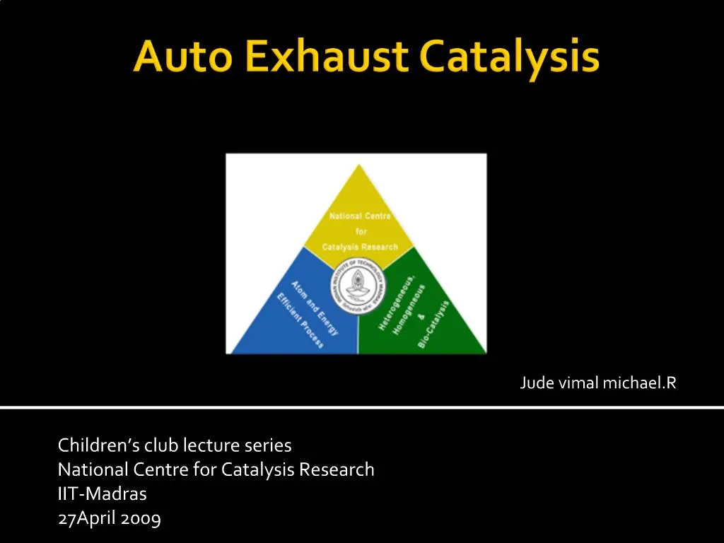 PPT - Auto Exhaust Catalysis PowerPoint Presentation, free download ...
