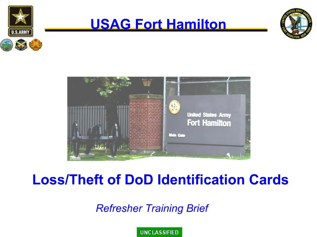 PPT - USAG Fort Hamilton PowerPoint Presentation, free download - ID:505912