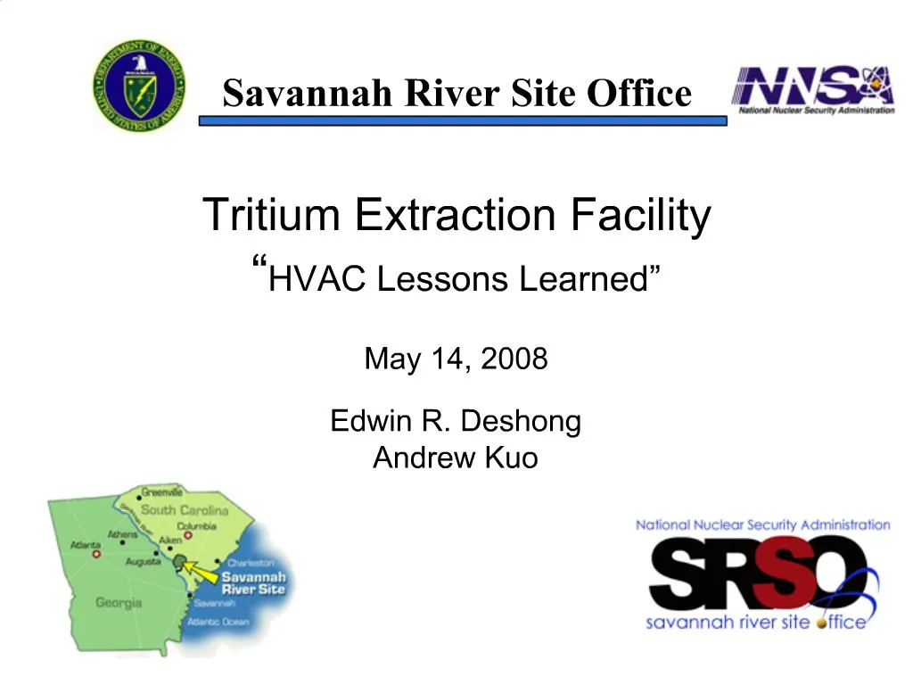 PPT - Tritium Extraction Facility HVAC Lessons Learned PowerPoint ...