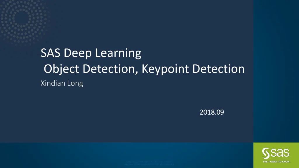 PPT - SAS Deep Learning Object Detection, Keypoint Detection PowerPoint ...