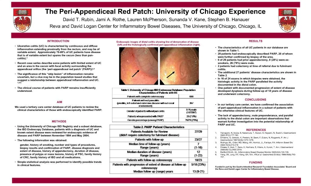 PPT - The Peri-Appendiceal Red Patch: University of Chicago Experience ...