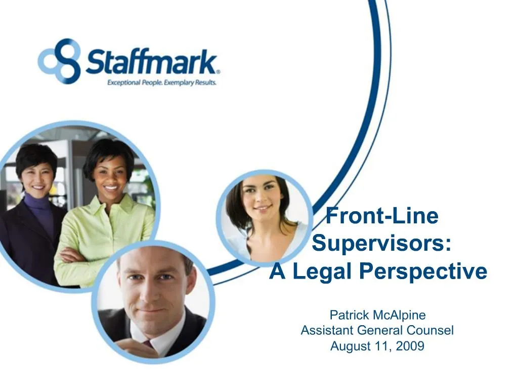 PPT - Front-Line Supervisors: A Legal Perspective PowerPoint ...