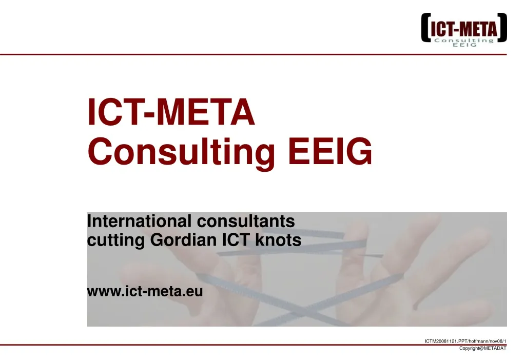 PPT - ICT-META Consulting EEIG PowerPoint Presentation, free download ...
