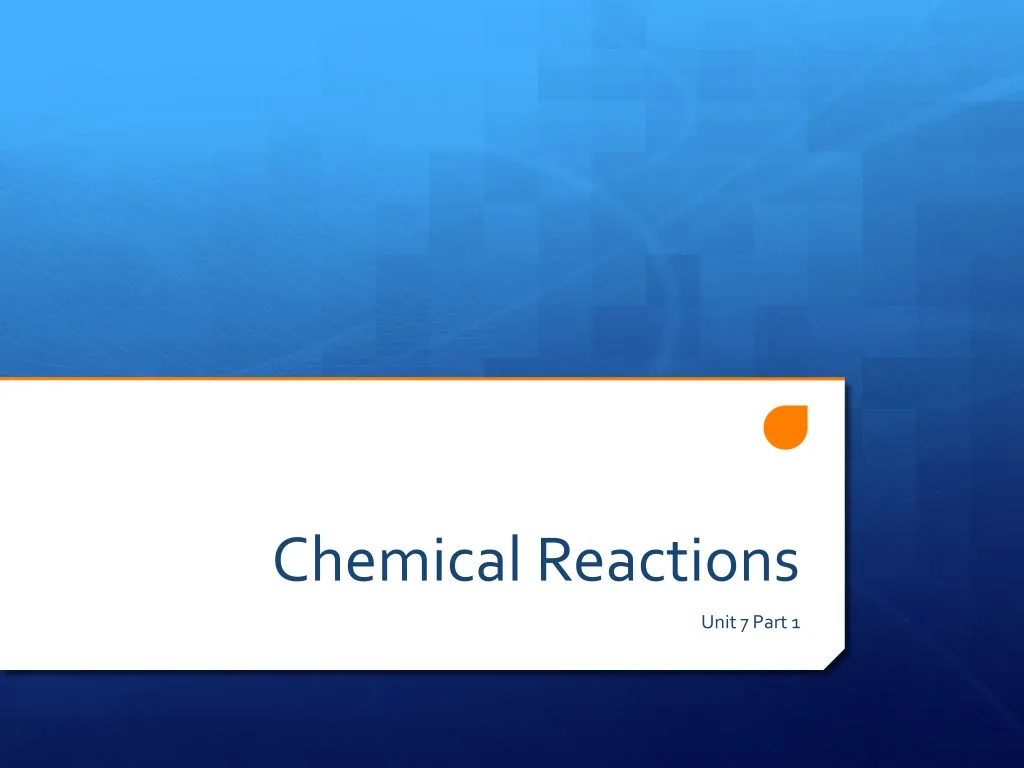 Ppt 5 Indicators Of A Chemical Change Powerpoint