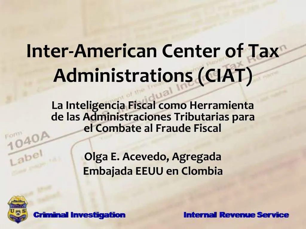 PPT - Inter-American Center of Tax Administrations CIAT PowerPoint ...