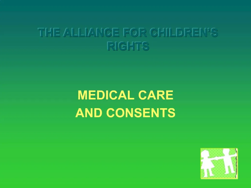 PPT - THE ALLIANCE FOR CHILDREN S RIGHTS PowerPoint Presentation, free ...