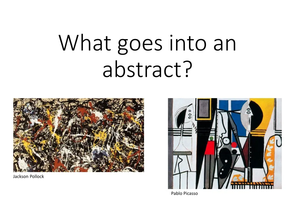 PPT - What goes into an abstract? PowerPoint Presentation, free ...