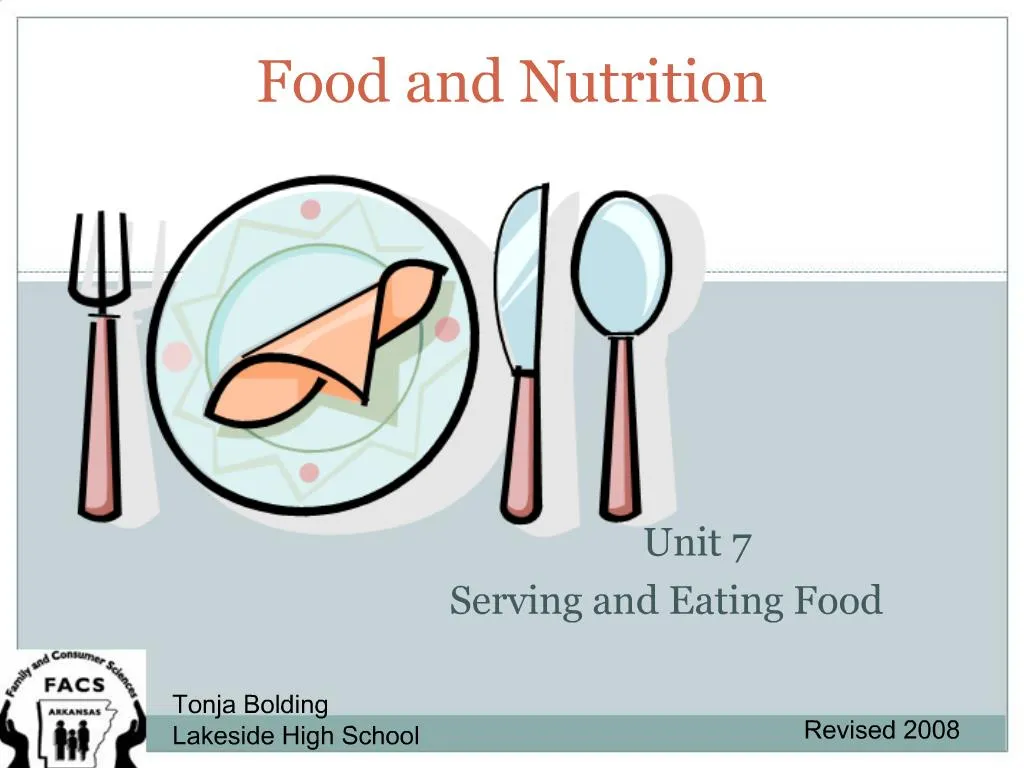 PPT - Food and Nutrition PowerPoint Presentation, free download - ID:523372