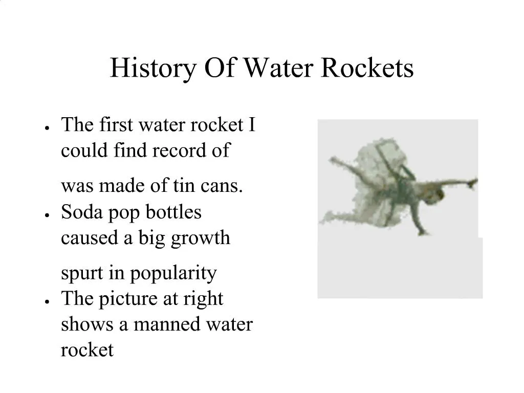 PPT - History Of Water Rockets PowerPoint Presentation, free download ...