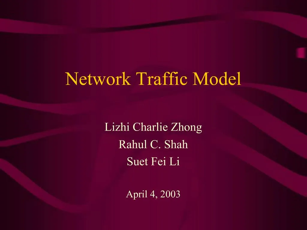 PPT - Network Traffic Model PowerPoint Presentation, free download - ID ...
