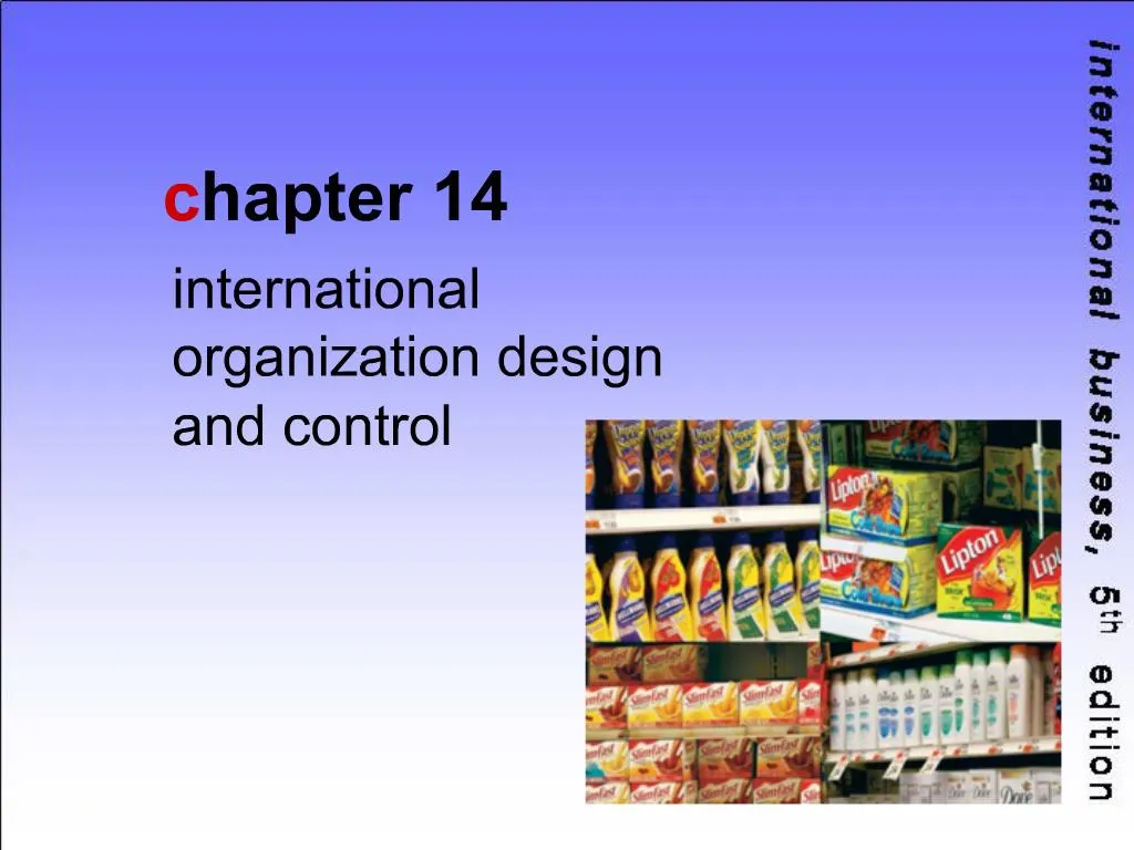 PPT - International organization design and control PowerPoint ...