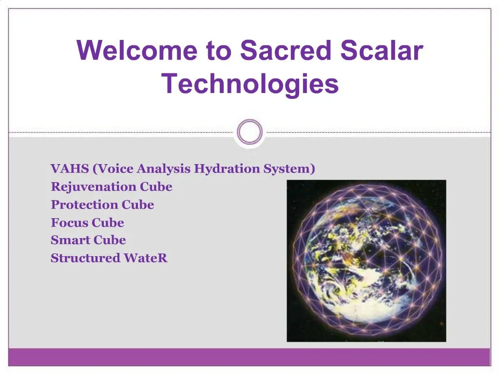 PPT - Welcome to Sacred Scalar Technologies PowerPoint Presentation ...