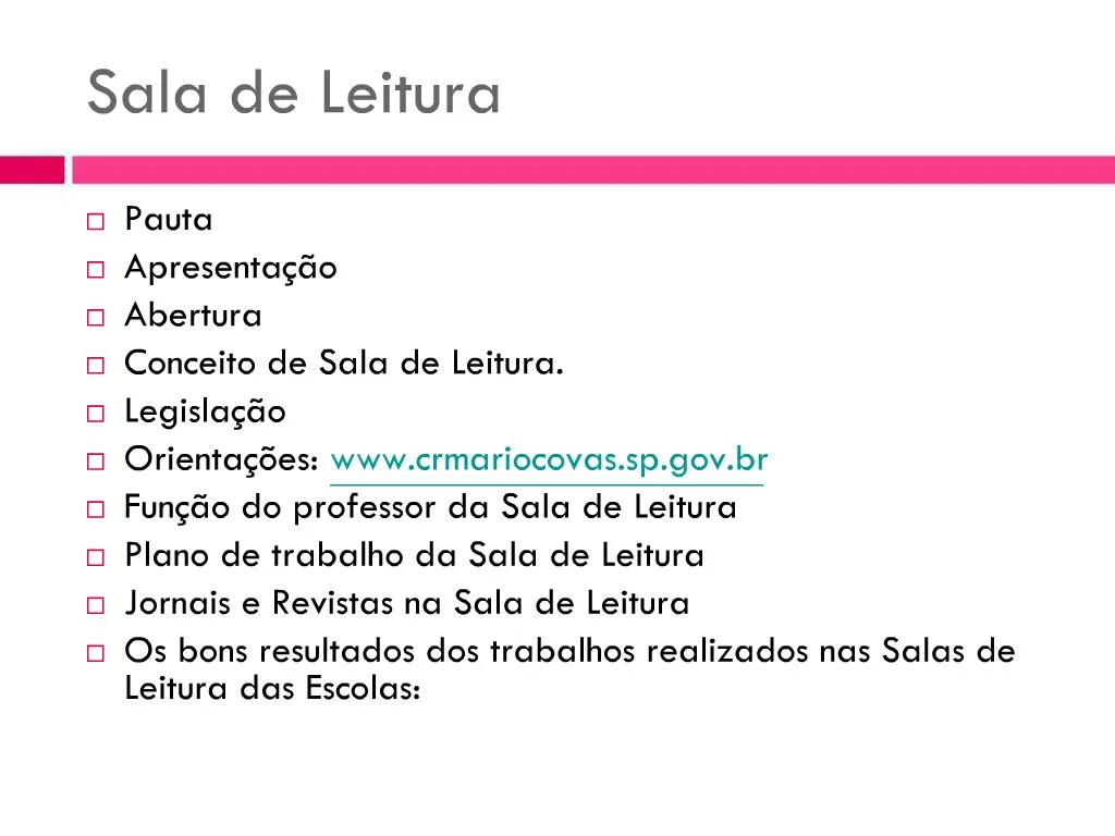 PPT - Sala de Leitura PowerPoint Presentation, free download - ID:530904