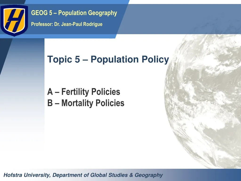 PPT - Topic 5 – Population Policy PowerPoint Presentation, free ...