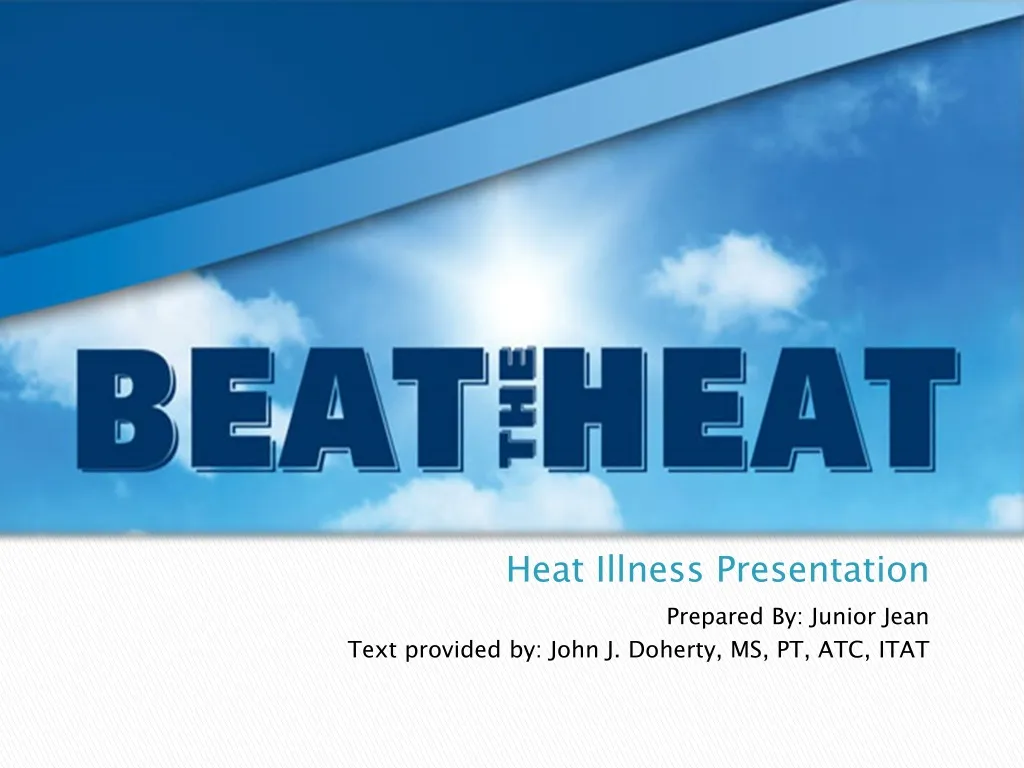 PPT - Heat Illness Presentation PowerPoint Presentation, free download ...