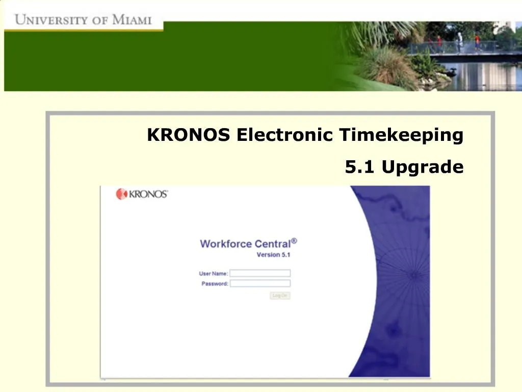 PPT - The Payroll Department Upgrades KRONOS With this new system ...