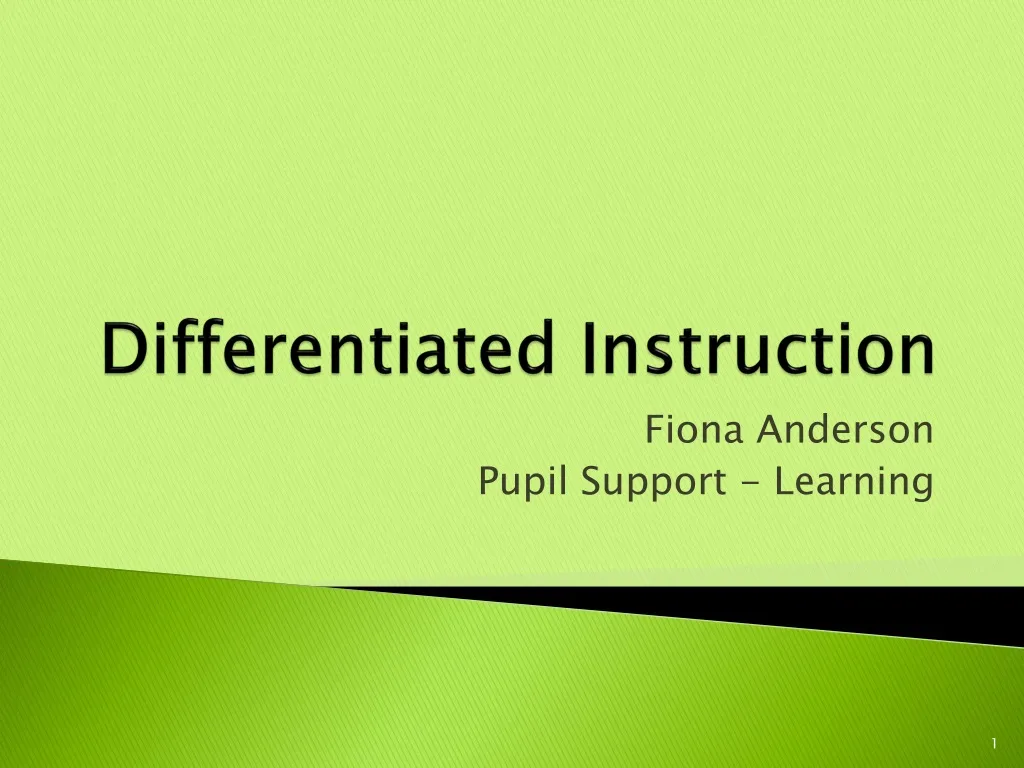PPT - Differentiated Instruction PowerPoint Presentation, free download ...