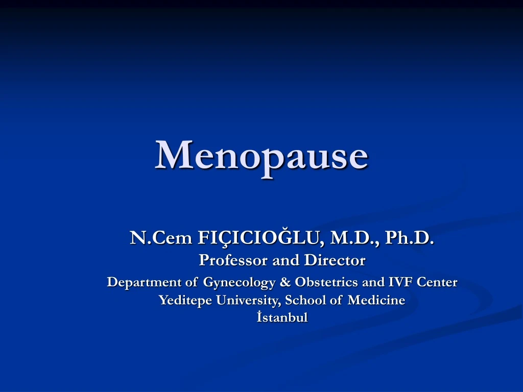 PPT - Menopause PowerPoint Presentation, free download - ID:54755