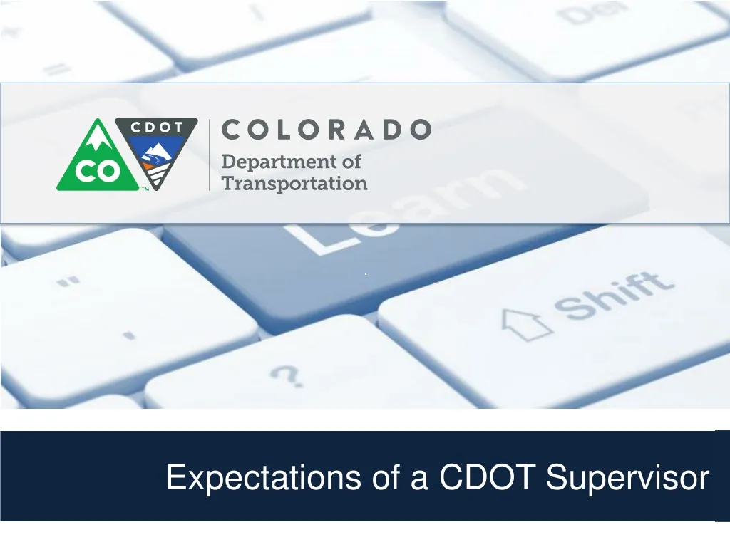 PPT - Expectations of a CDOT Supervisor PowerPoint Presentation, free ...