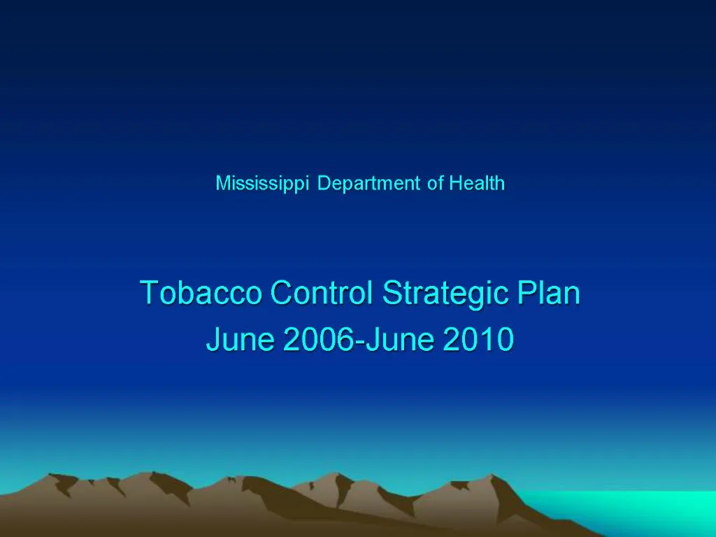 PPT - Mississippi Department of Health PowerPoint Presentation, free ...