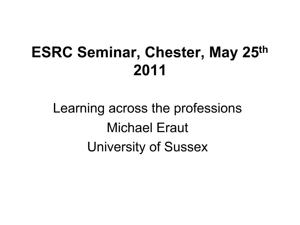 Ppt Esrc Seminar Chester May 25th 2011 Powerpoint Presentation