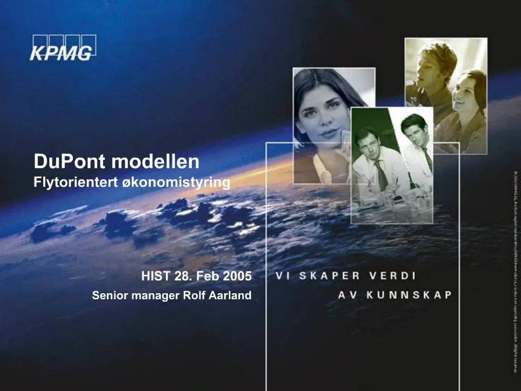 PPT - DuPont modellen Flytorientert konomistyring PowerPoint ...