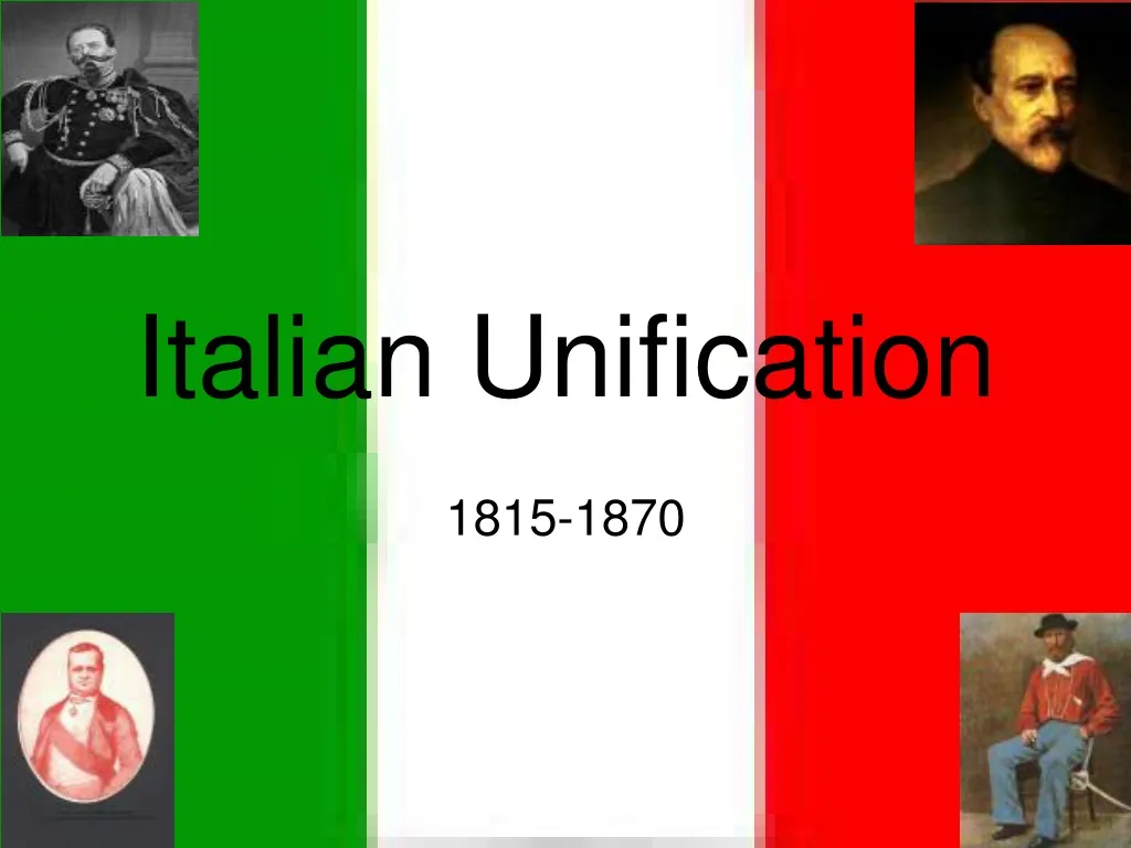PPT - Italian Unification PowerPoint Presentation, free download - ID ...