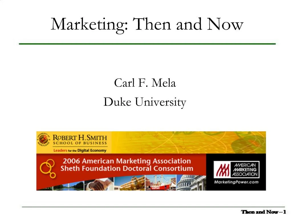 PPT - Marketing: Then and Now PowerPoint Presentation, free download ...